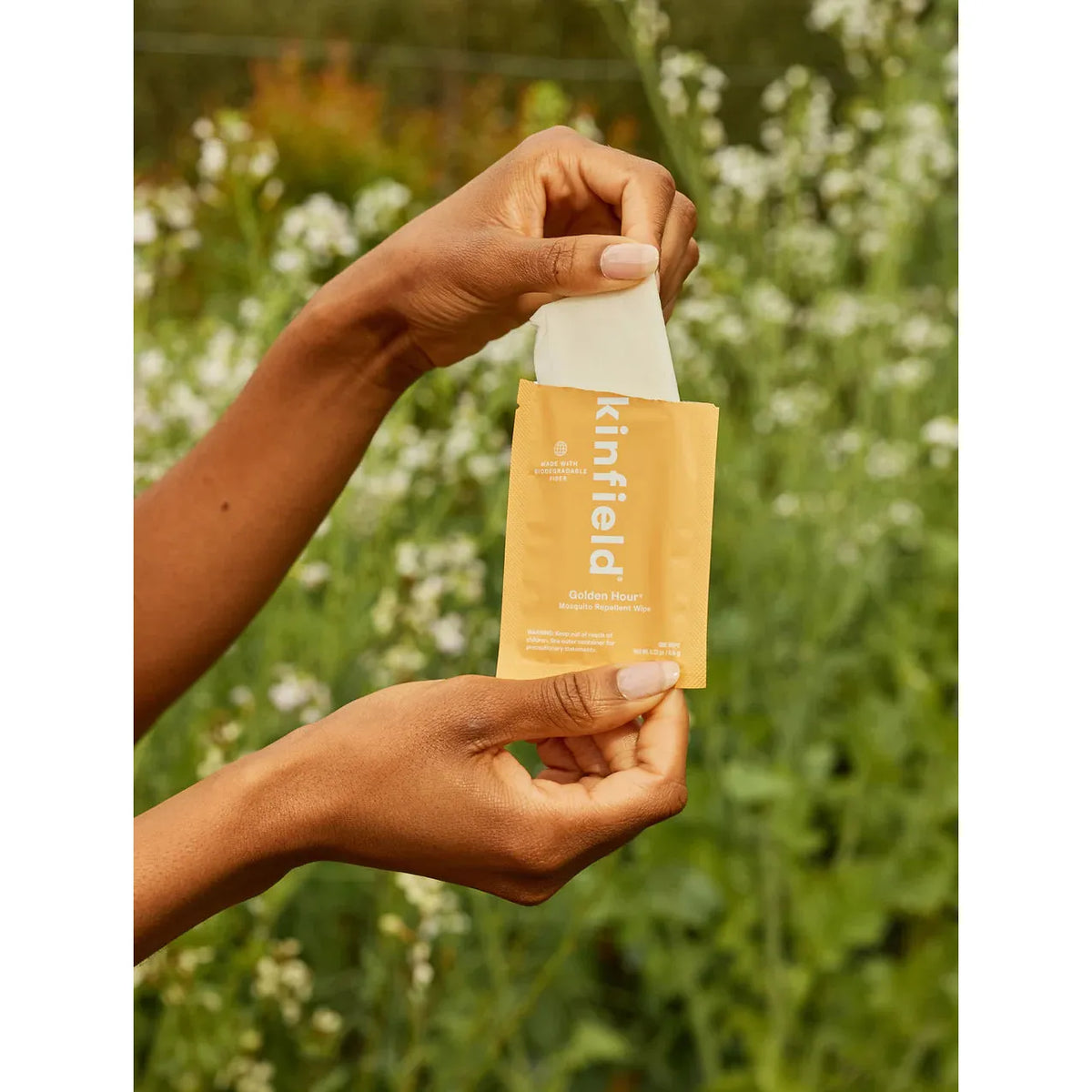 Kinfield Golden Hour Mosquito Repellent wipes | Figgy Co.