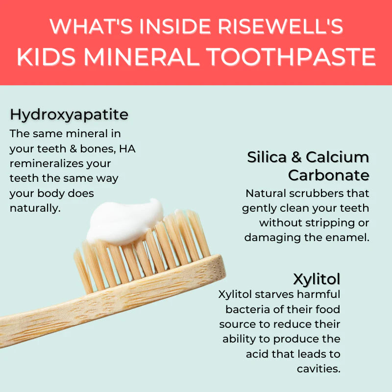 Risewell Kids Mineral Cake Batter Toothpaste | Figgy Co.