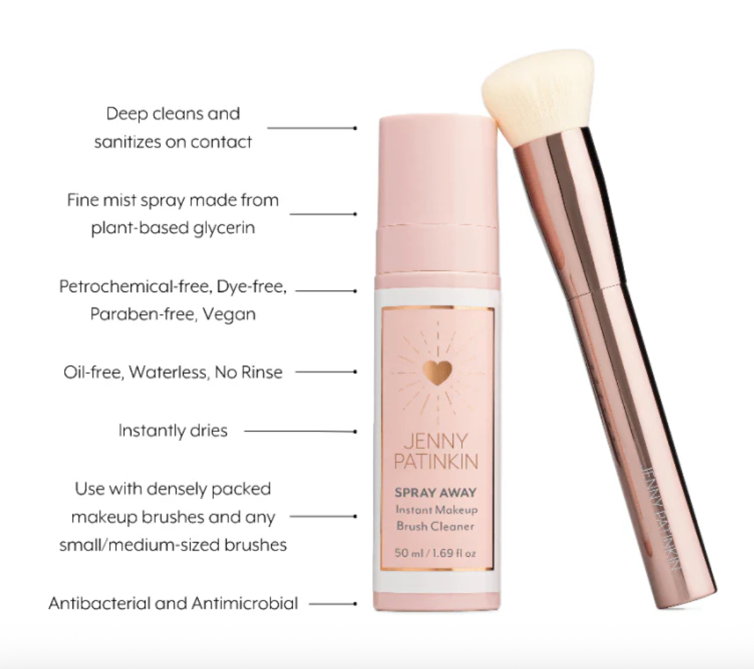 Jenny Patinkin Spray Away Instant Makeup Brush Cleaner – Figgy Co.